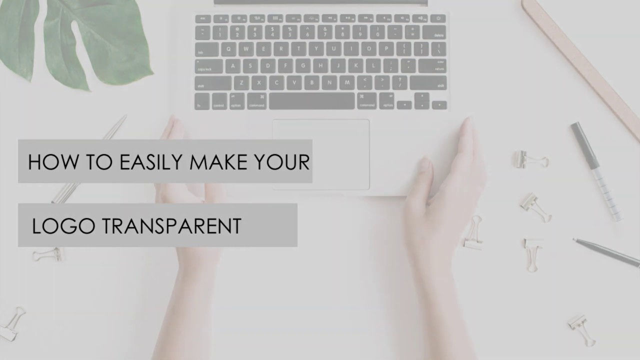 How to make your logo transparent - quick and easy method with no software required.