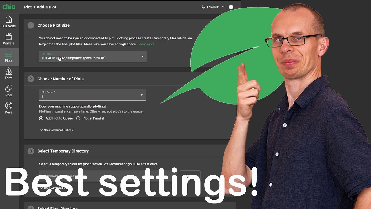 Find the best settings for you Chia plotting process