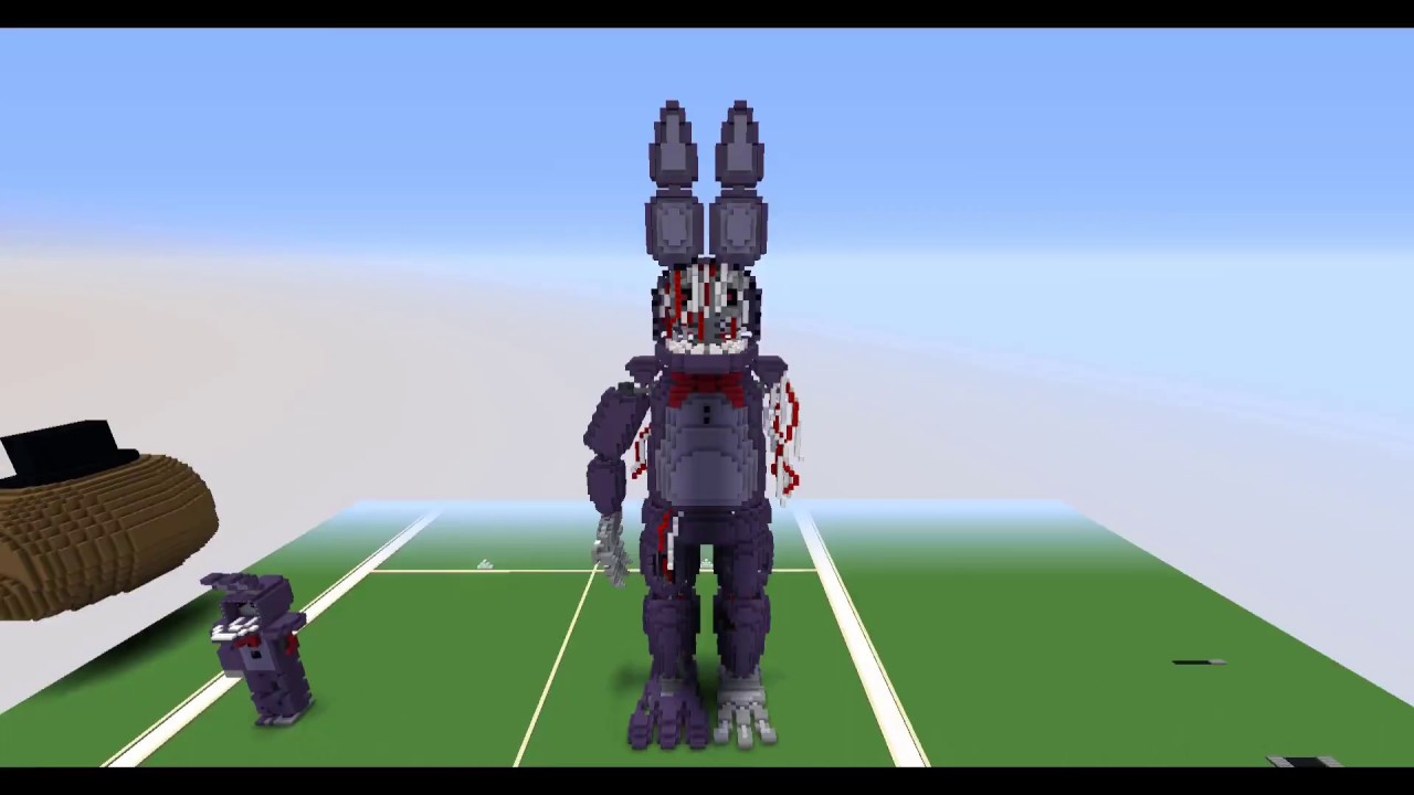 FNAF 2 - Minecraft Build Showcase - Withered Bonnie Full Body