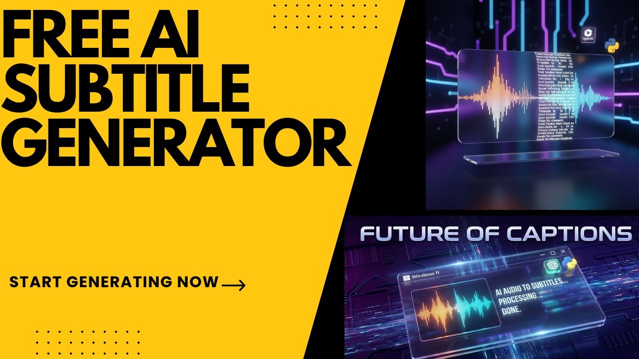 100% Free Unlimited AI Subtitle Generator | Free Auto-Captions | Open Source & Free Alternative