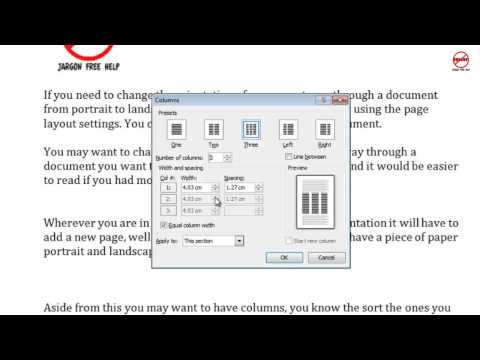 Creating Newspaper Style Columns in Word | Gary Schwartz's Blog