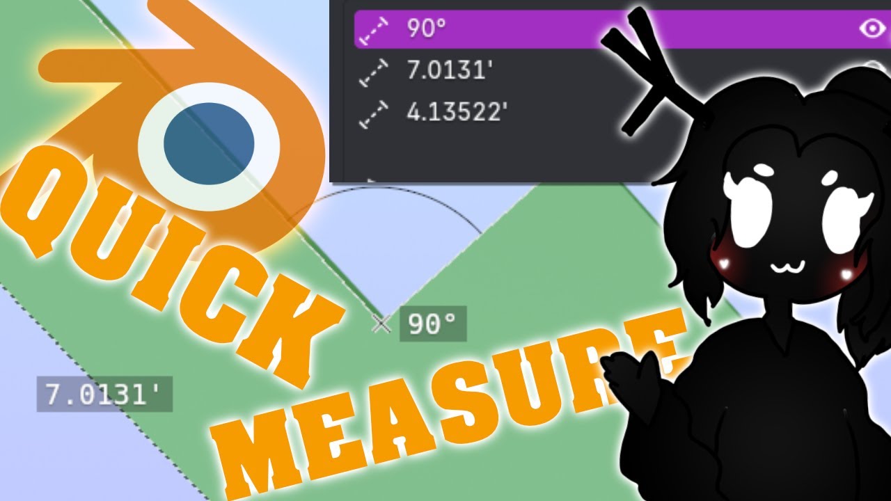 The Quickest Way To Measure in Blender Yet! (Quick Measure Addon)