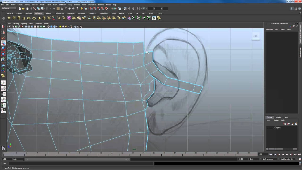 How to Model a Head Part 2