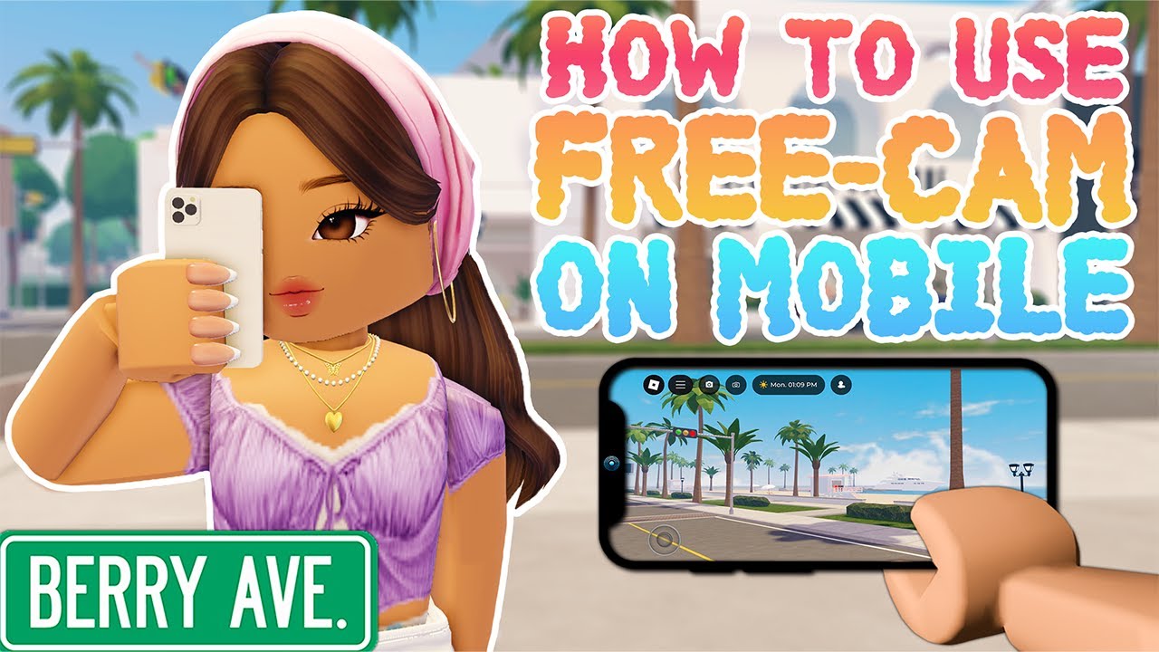 📸How to use *FREE CAM* on Mobile📱| Berry Avenue Update🤳