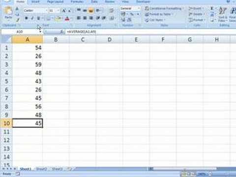 How to calculate average cells from different sheets in Excel?