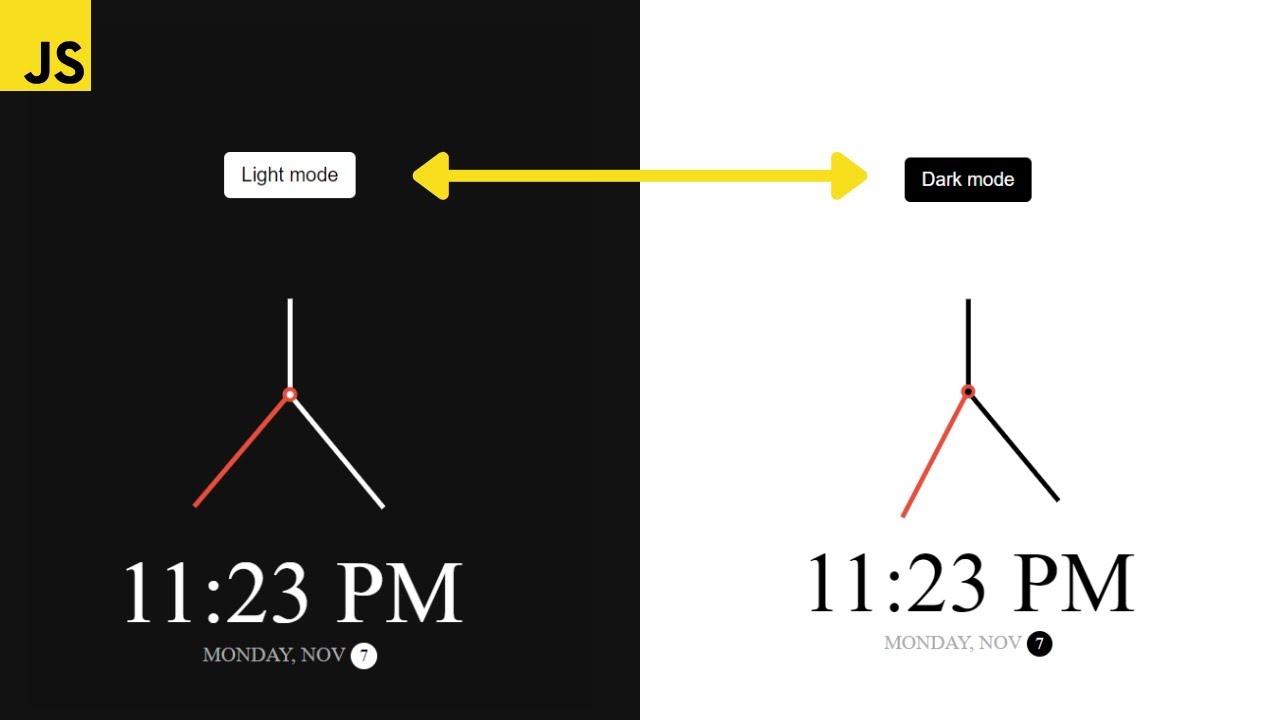 Digital & Analog Clock with HTML CSS & JavaScript  | Created an Analog & Digital Clock