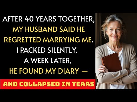 After 40 Years, My Husband Said He Regretted Marrying Me — Then He Found My Diary and Collapsed.