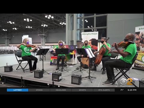 Musicians Helping Ease Nerves For People Getting COVID Shots