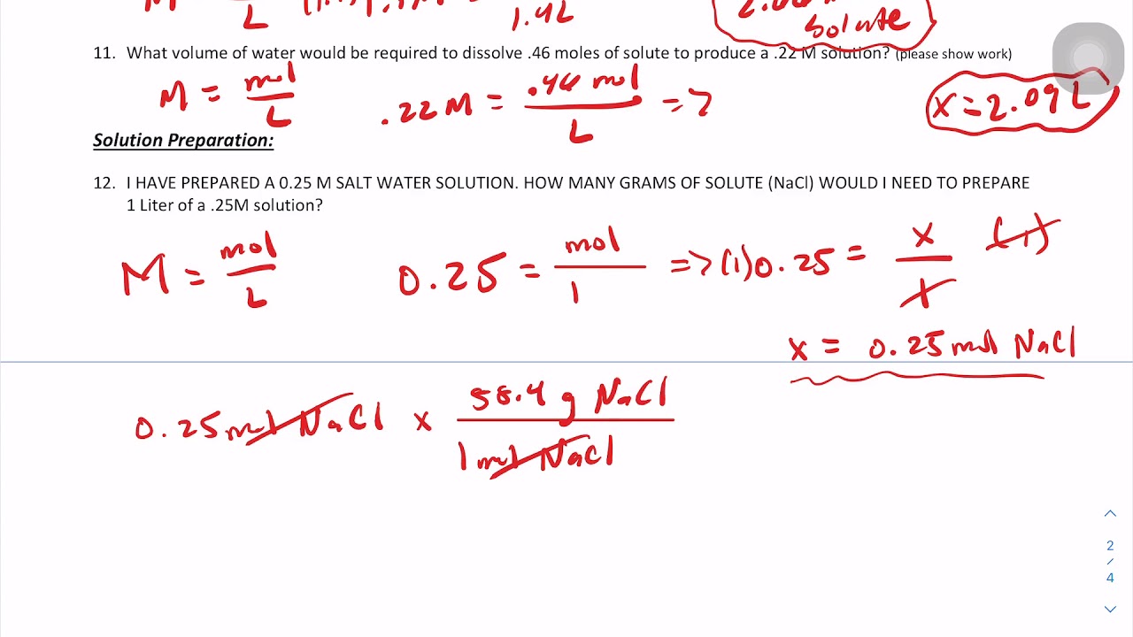 Concentration PhET Simulation Questions #12