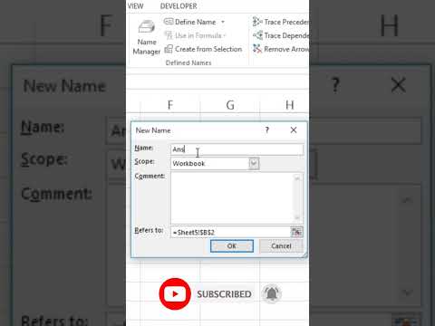 New Excel tips and tricks💥💥🔥🔥👍use of Define name tool in excel #excel #viral