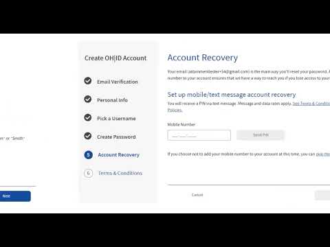 Create an OHID Account