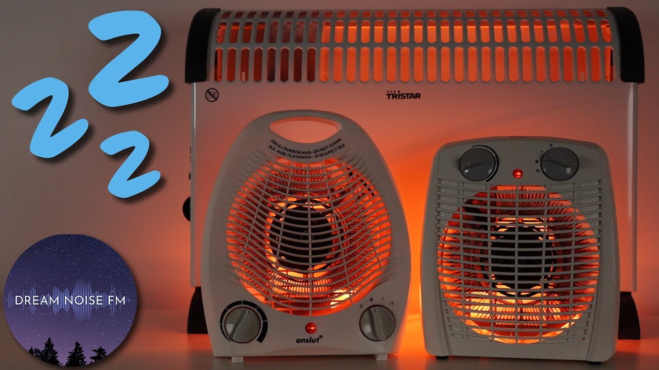 Convector & fan heater sounds for deep sleep 😴 - Dark Screen
