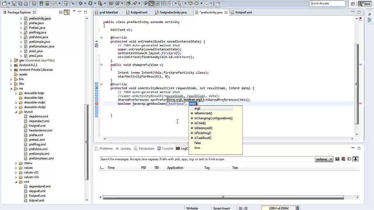 Lecture 1 - Creating Basic Preference Screen for Android Preferences