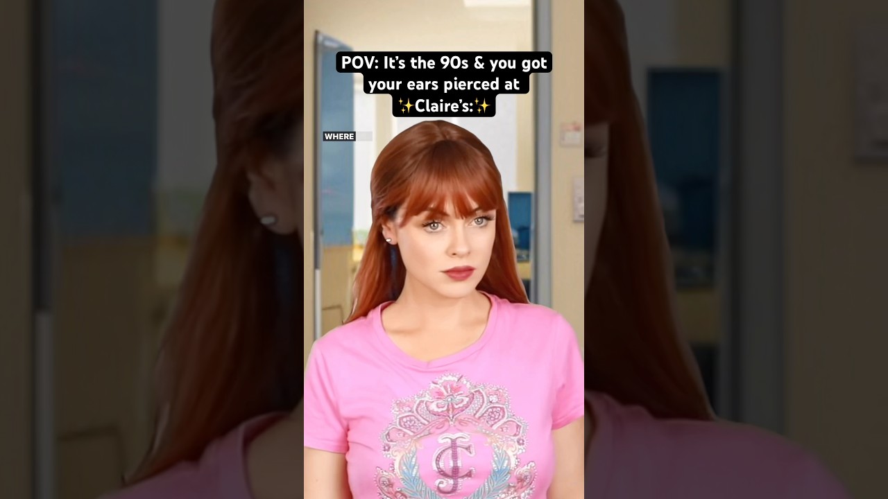POV: It’s the #90s & you got your ears pierced at Claire’s. #nostalgia #millennials #90sfashion