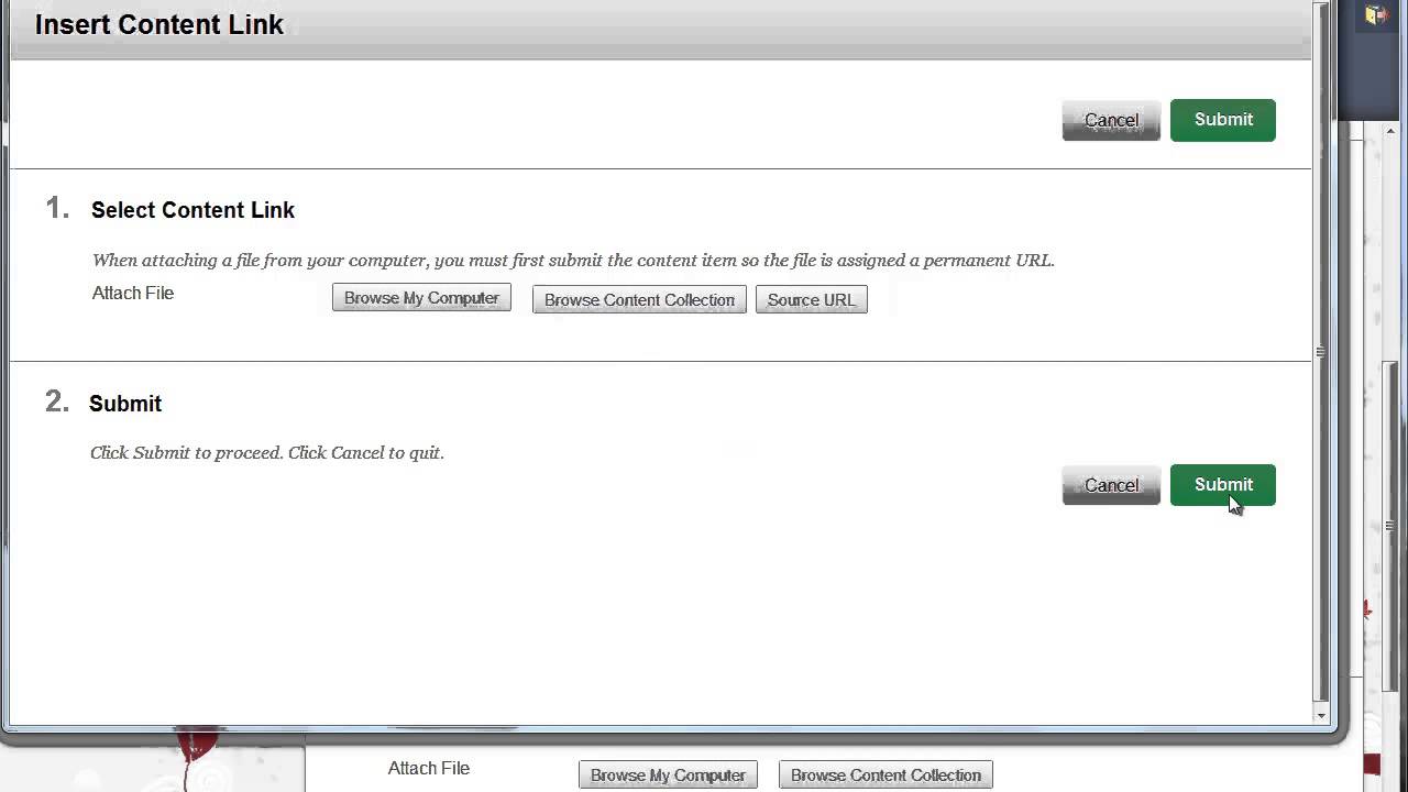 The Blackboard Content Editor