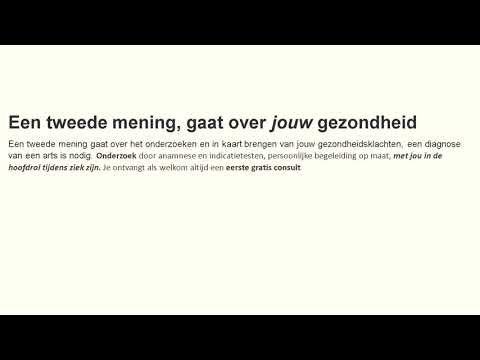 Second opinion - tweede meding