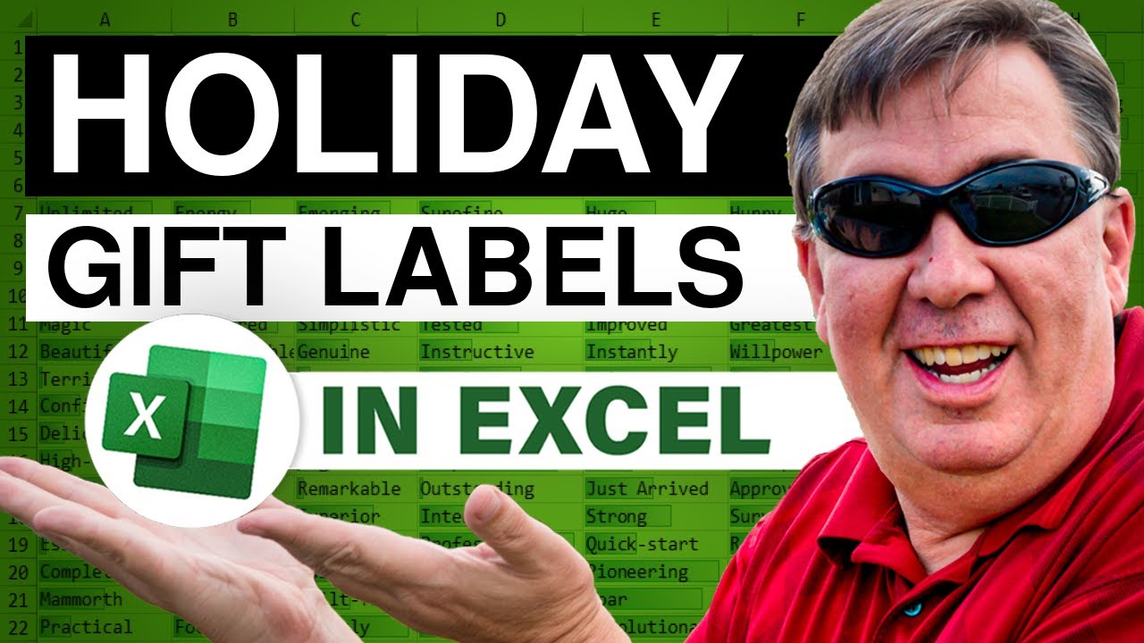 Learn Excel 2010 - "Holiday Gift Labels": Podcast #1494 | MrExcel Message Board
