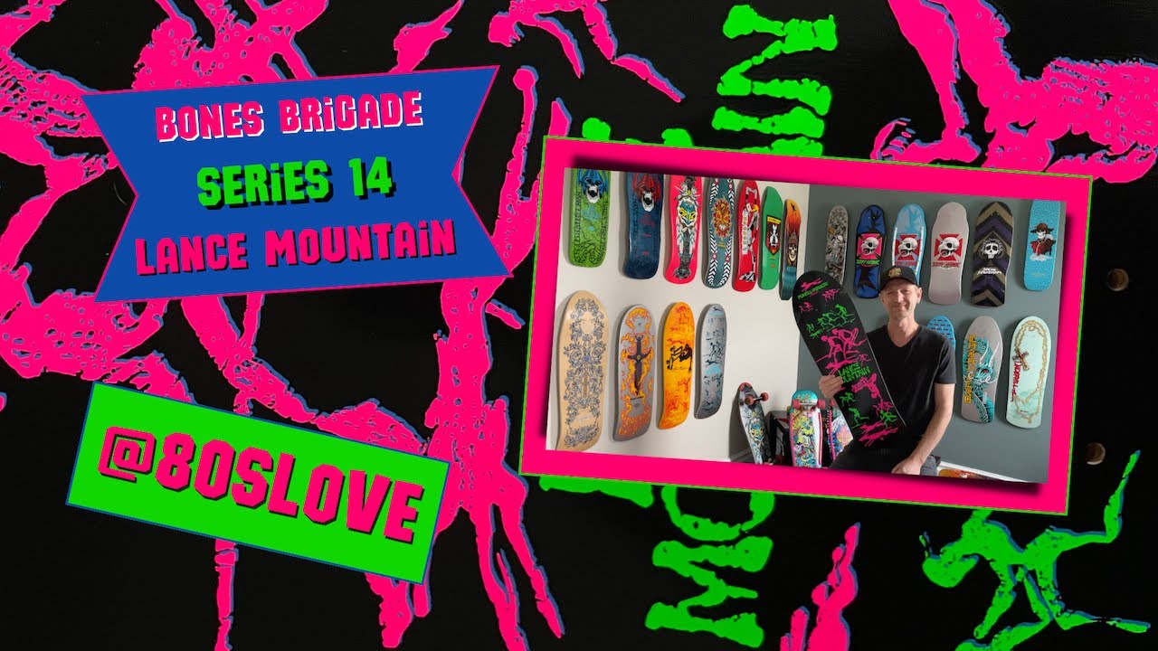 Powell-Peralta Bones Brigade Series 14 'Blacklight' Lance Mountain Future Primitive Skateboard Deck