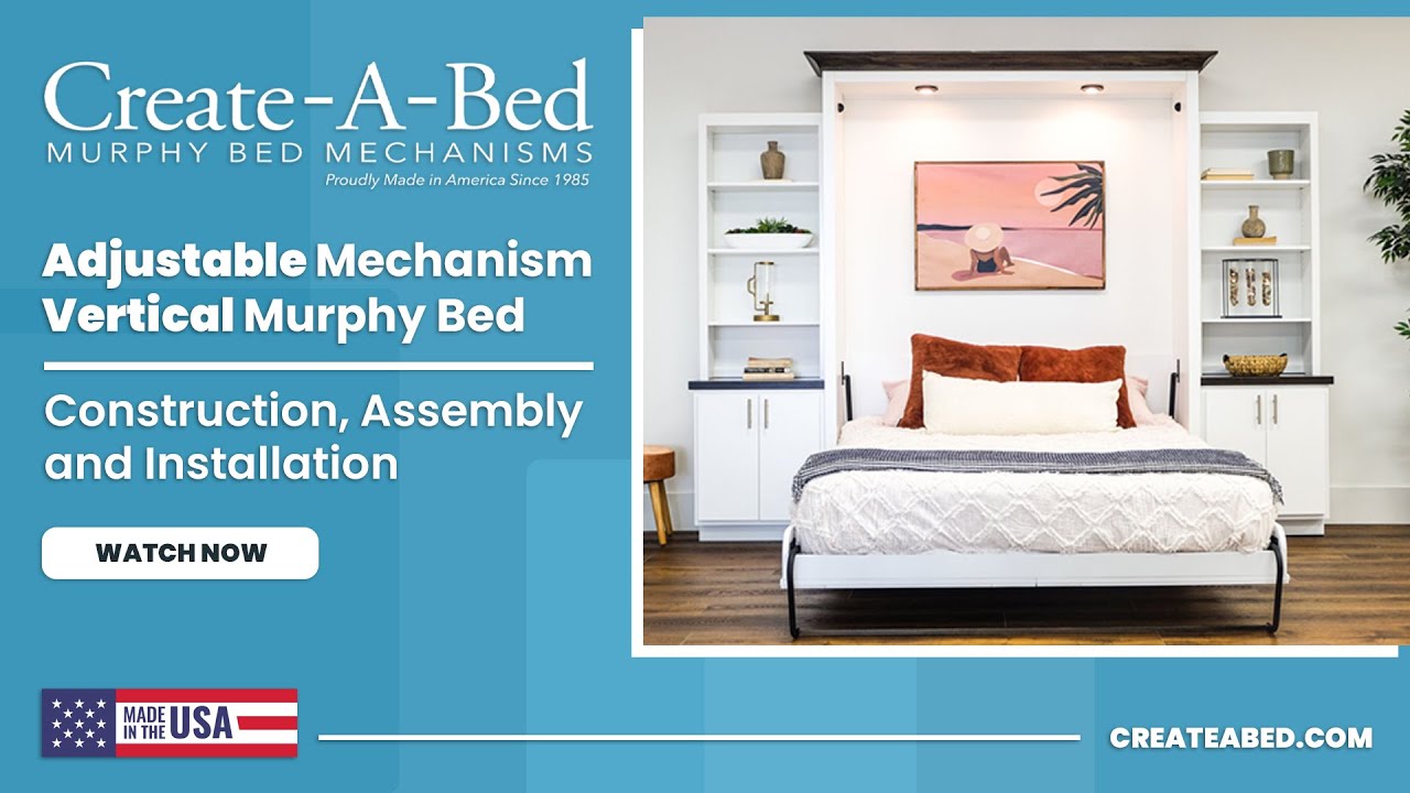 How To DIY Build a Vertical Murphy Bed Using Our Create-A-Bed® Adjustable Murphy Bed Mechanism