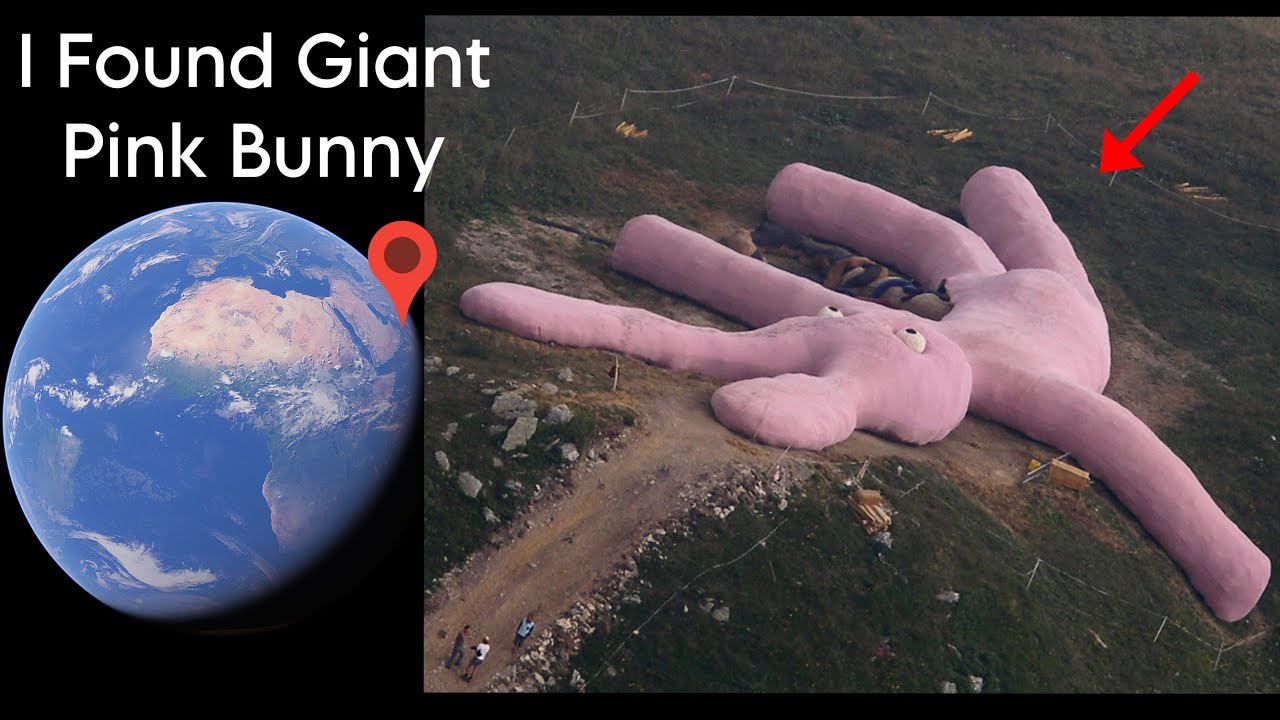 I Found Giant Pink Bunny On Google Earth 🌍
