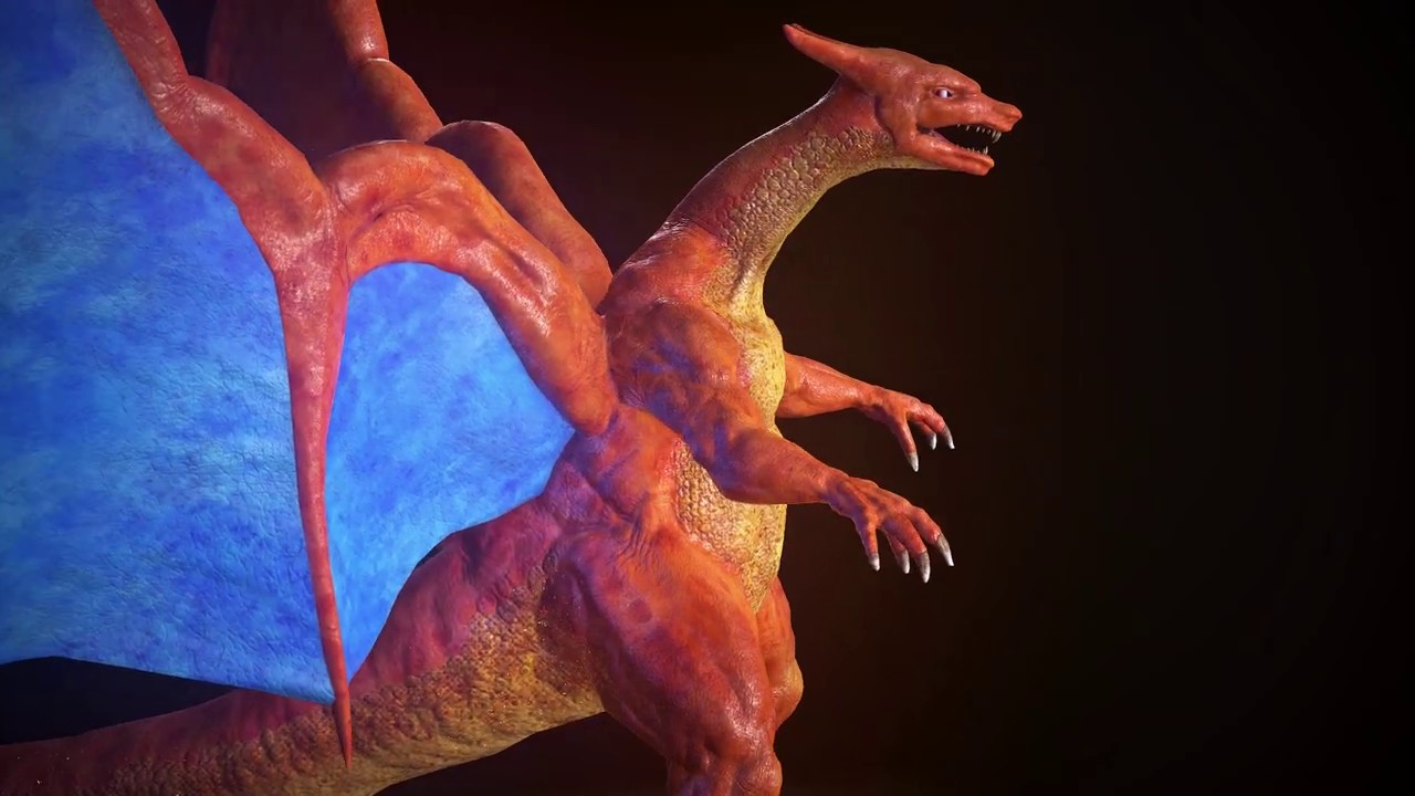 Realistic-ish Charizard 3D model
