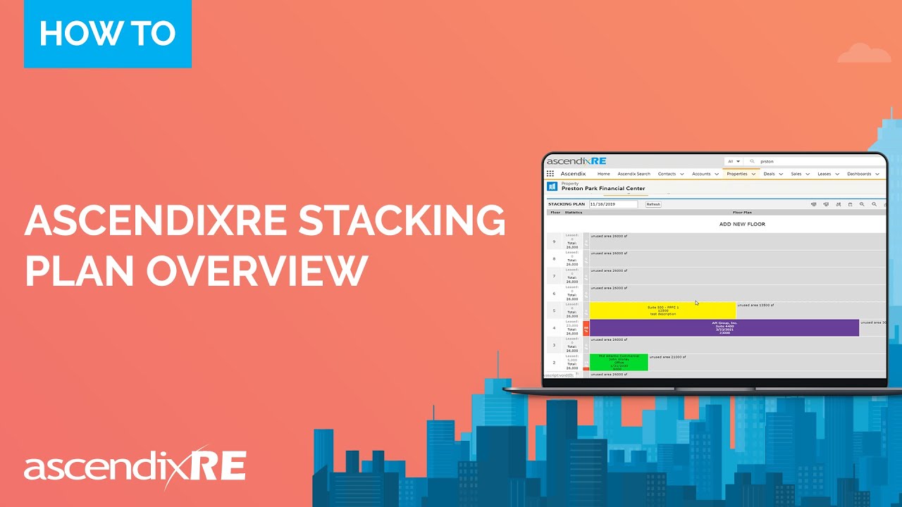 AscendixRE Stacking Plan Overview
