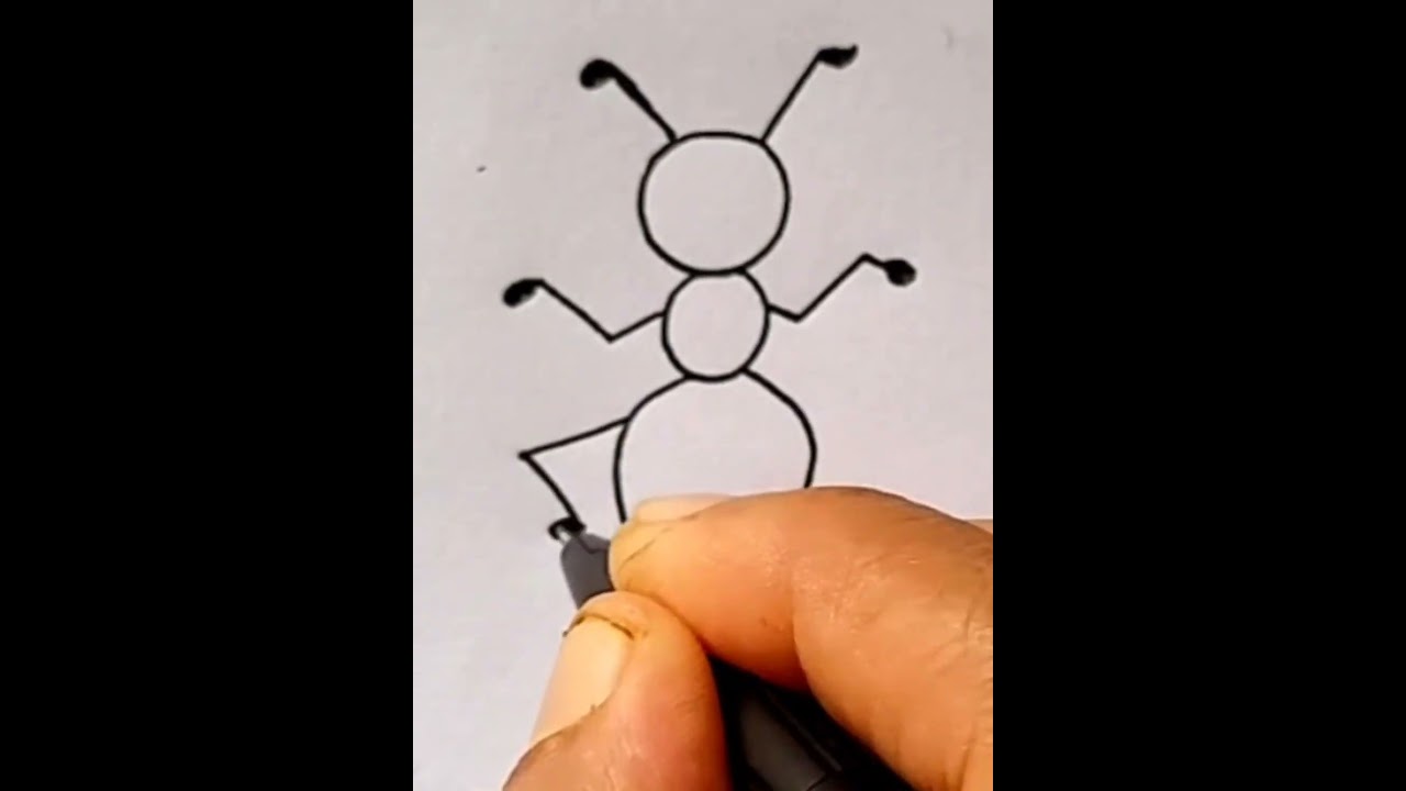 Easy Ant drawing #casualart #drawing