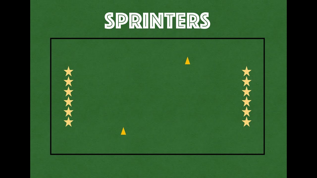 Fun sprinting activity or sports drill!