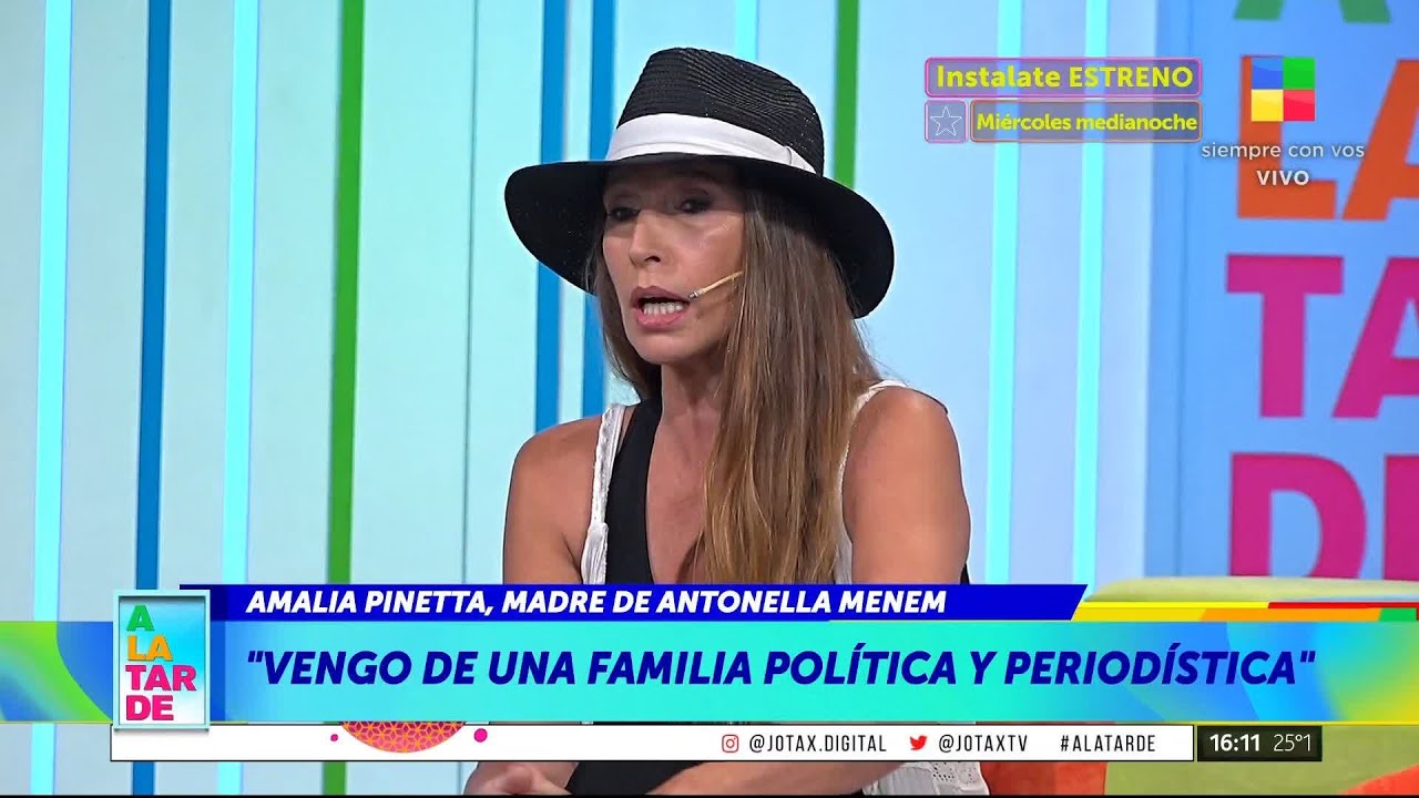 Amalia Pinetta, mamá de Antonella Menem, rompió el silencio en "A la Tarde" | Pablo Layús