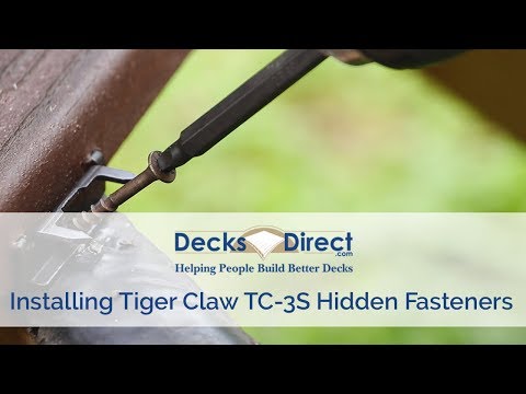 How to Install Tiger Claw TC-3S Hidden Fasteners