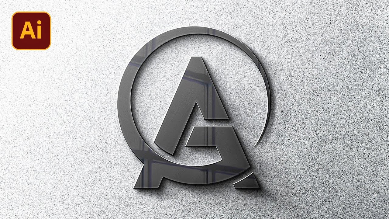 Typography AG Letter Logo Design in Illustrator | Circle Monogram Logo Design Illustrator Tutorial