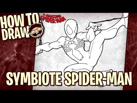How to Draw BLACK SUIT / SYMBIOTE SPIDER-MAN (Comic Version) | Narrated Easy Step-by-Step Tutorial
