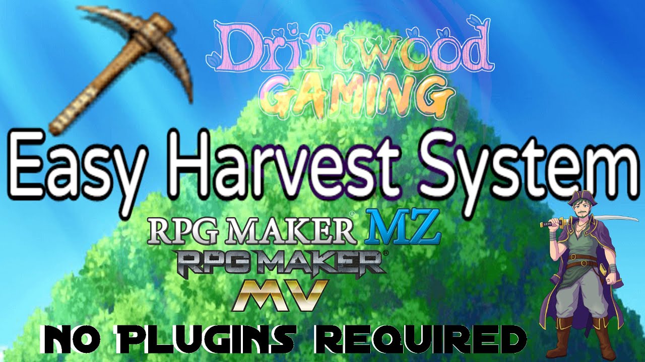 No Plugin Simple Harvest System Tutorial for RPG Maker MZ and MV