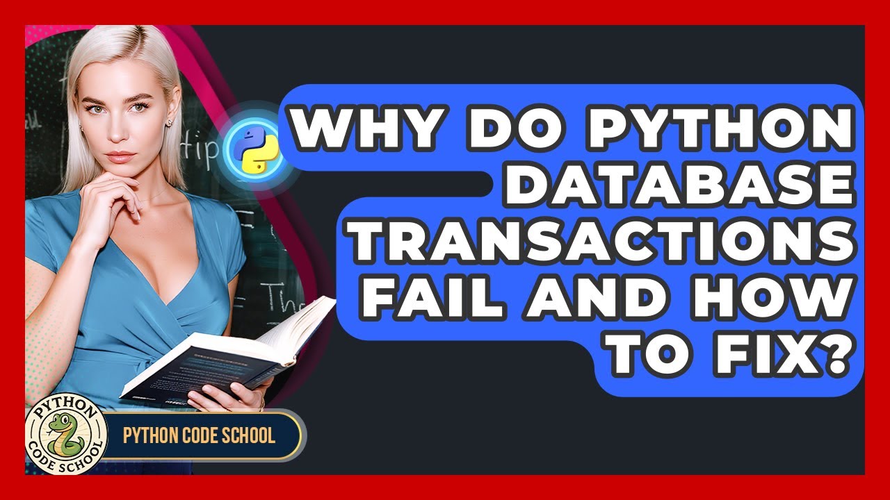 Why Do Python Database Transactions Fail And How To Fix? - Python Code School