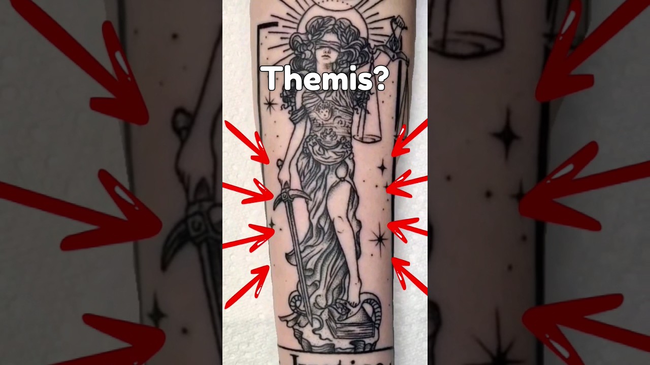 Themis-significados de tatuagens #deusa #justice #mitologia #tattooa.i #tatuagem #tattoo