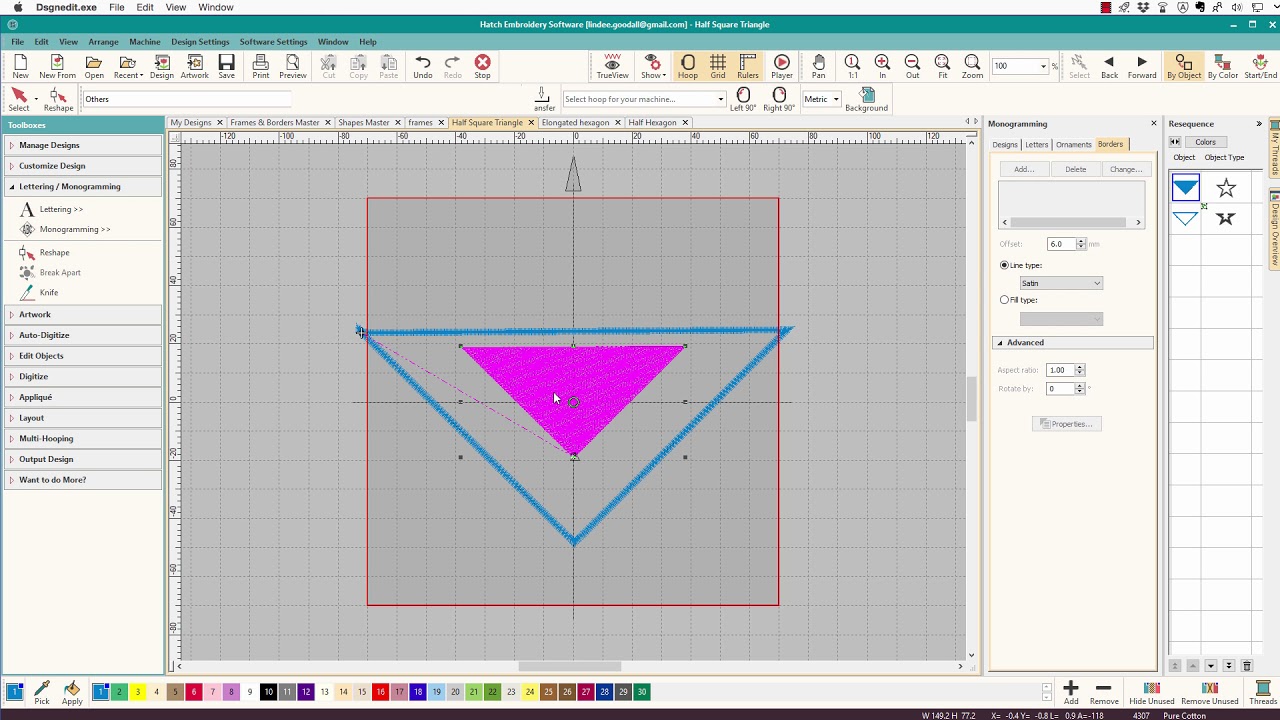 Wilcom Hatch - How to Add Your Own Monogram Border