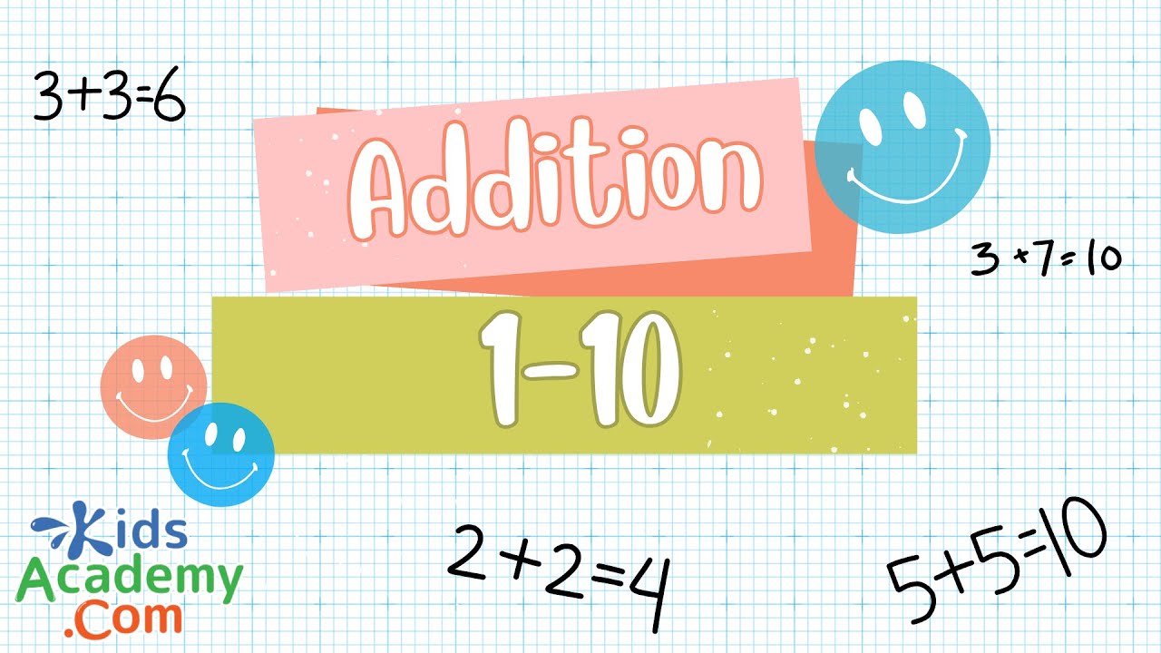 Learn Addition 1-10 | Easy Math for Children. Kids Academy
