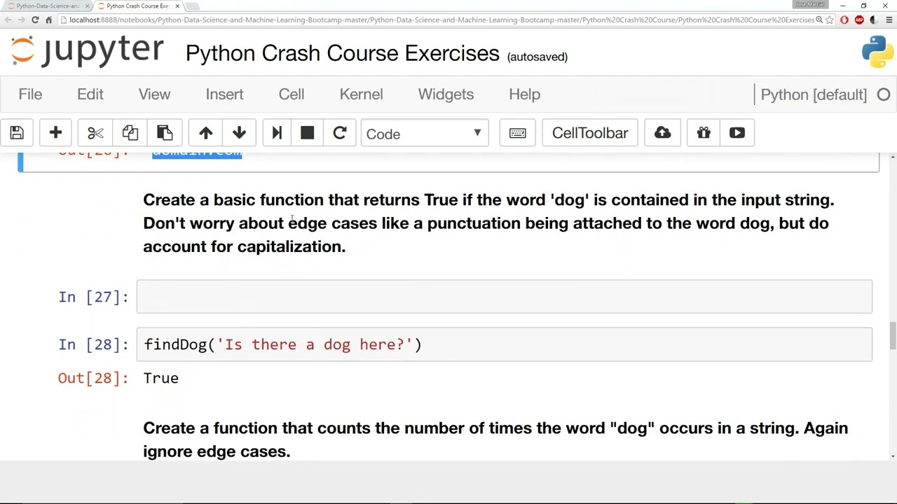 7  Python Crash Course Exercises   Overview