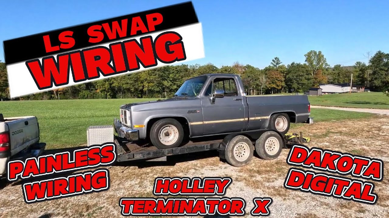 LS Swapped C10 Gets A Holley Terminator X,  Painless Wiring Harness & Dakota Digital System! #truck