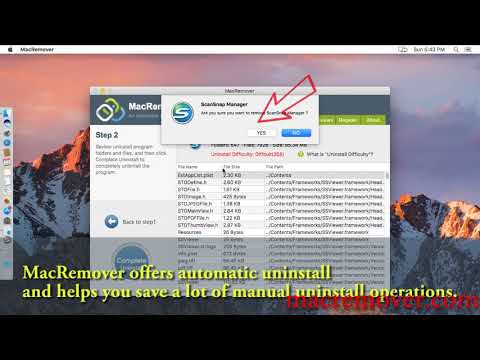 How to remove ScanSnap Manager on your macOS and Mac OS X?