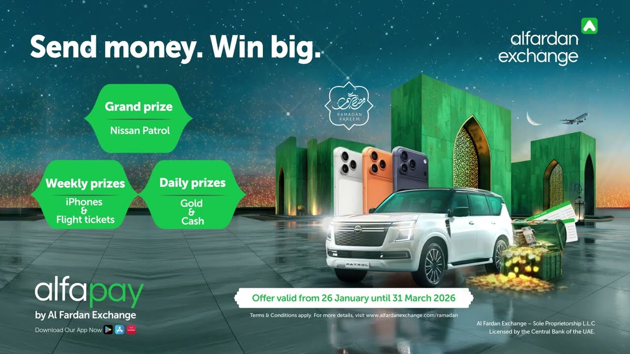 Send Money Home & Win a Nissan Patrol! 🌙 | Al Fardan Exchange