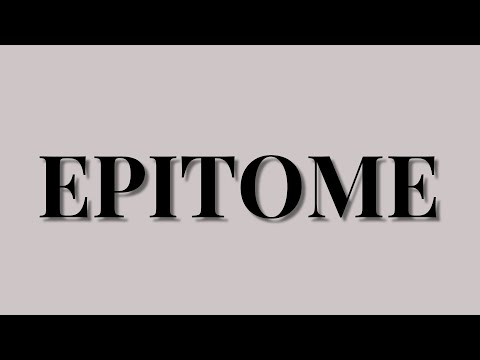 How to Pronounce Epitome in English