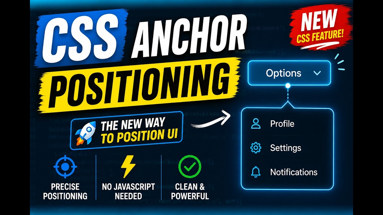 Stop Using JavaScript For Tooltips! (CSS Anchor Positioning)