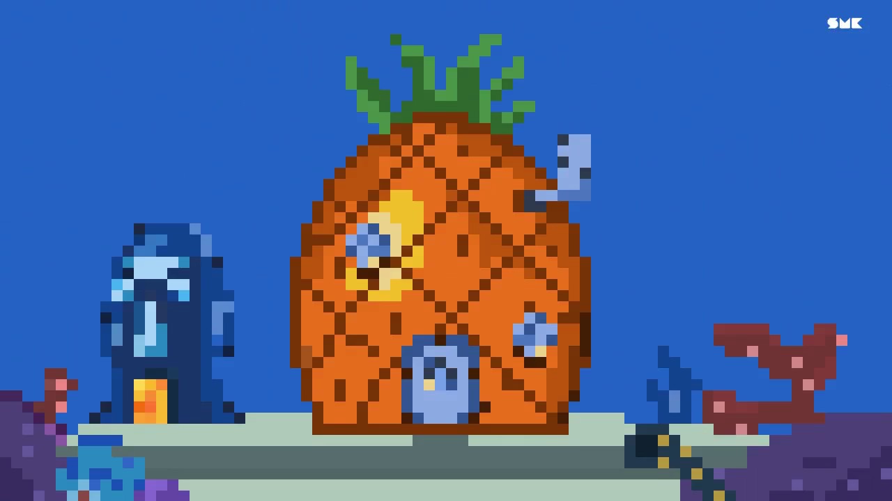 Spongebob Opening  - Pixel Art Version