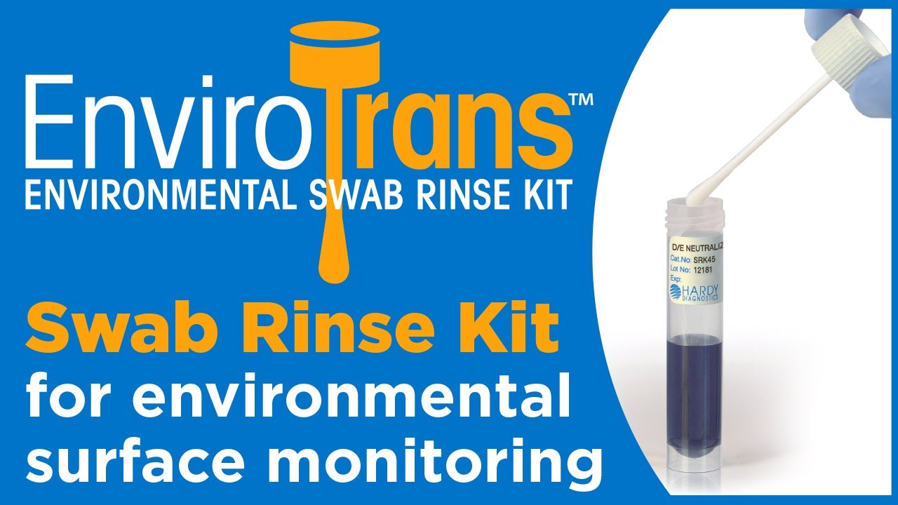EnviroTrans™ D/E Neutralizing Broth - Swab Rinse Kit for environmental surface monitoring