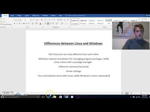Differences between Linux and Windows