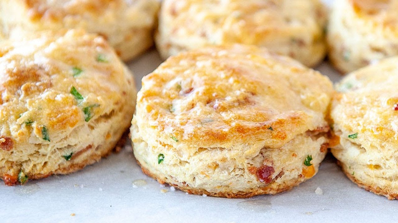 Bacon cheddar chive biscuits