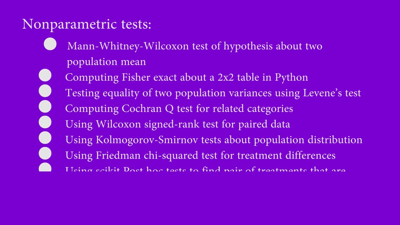 Testing Statistical hypotheses in Python 3