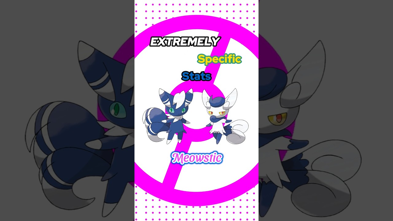 Extremely Specific Stat: Meowstic #pokemon #shorts