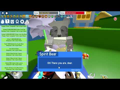 Completing 29th Spirit Bear's Quest! | Bee Swarm Simulator